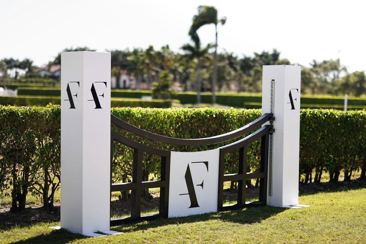 Custom Equitation Logo Jump with Standards and Gate – Dalman Jump Co
