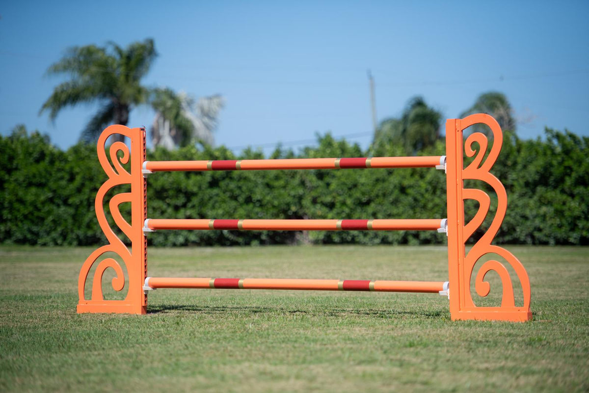Doily Orange Horse Jump Standards – Dalman Jump Co