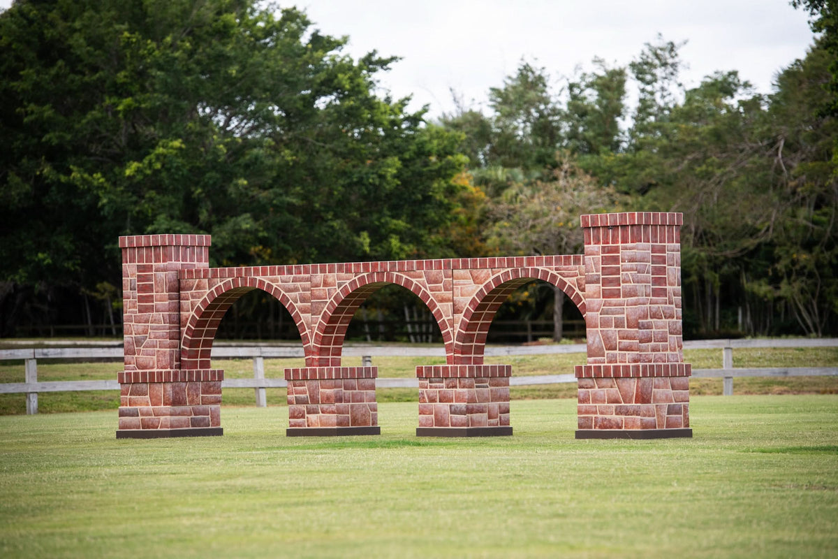 3D Arched Brick Jumper Wall – Dalman Jump Co